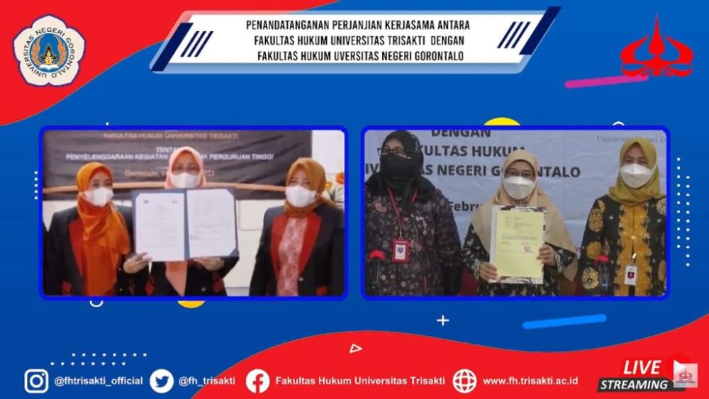 Implementasi Tridarma Perguruan Tinggi, FH Universitas Trisakti dan UNG Jalin Kerjasama | Read.id