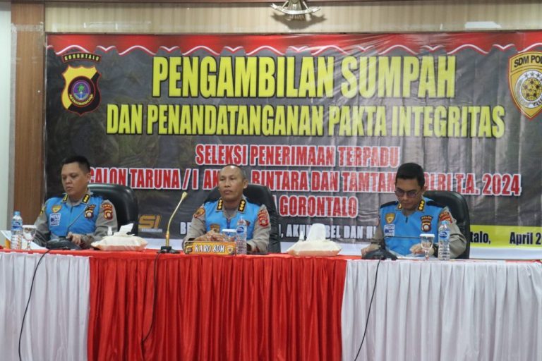 Polda Gorontalo Gelar Penandatanganan Pakta Integritas Rekrutmen Polri ... Polda Gorontalo Gelar Penandatanganan Pakta Integritas Rekrutmen Polri ...