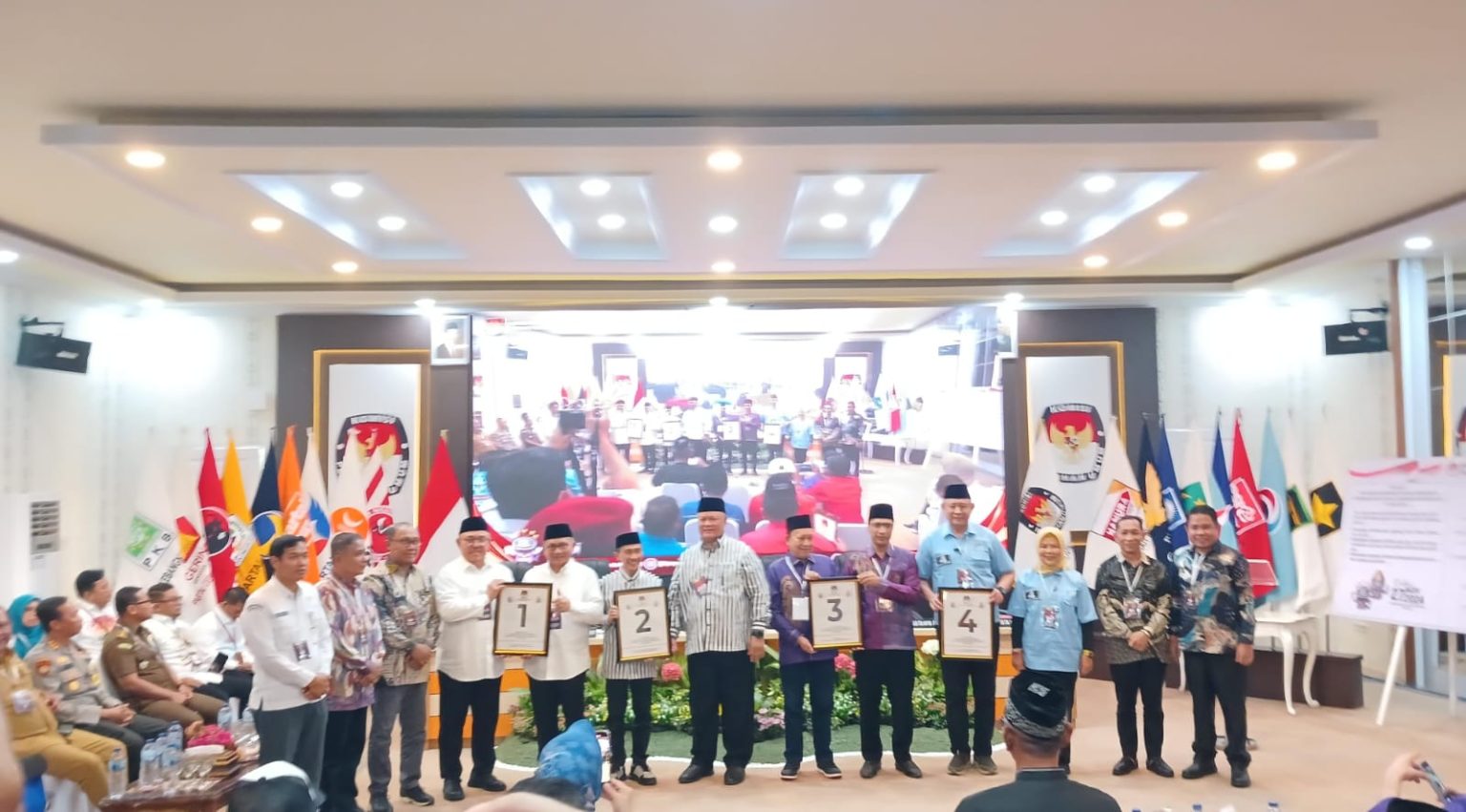 KPU Provinsi Gorontalo Tetapkan Nomor Urut Pasangan Calon Gubernur dan Wakil Gubernur Tahun 2024 ...